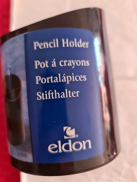 Pen pencil cup holder plastic Eldon storage desk organiser crafts ...