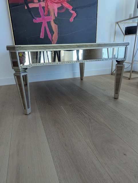 Antique Bronze Mirrored Square Baroque Coffee Table - Large - Coffee ...