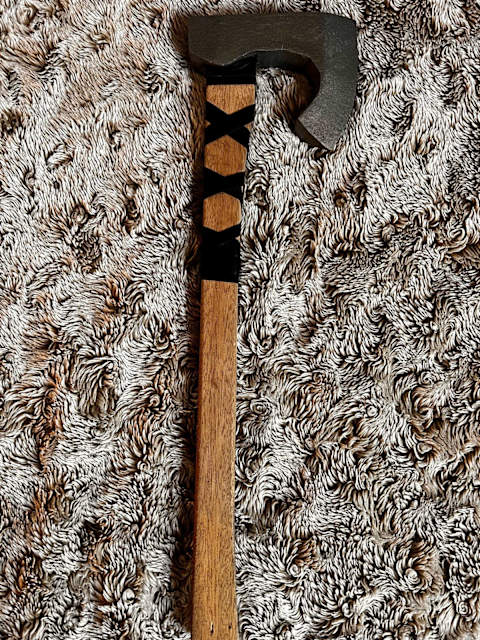 Wooden homemade Viking axe prop - Art in Applecross WA | Gumtree Australia