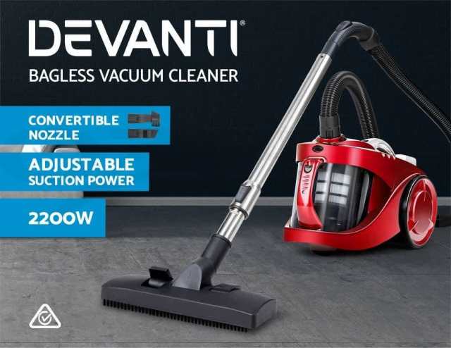 Devanti Bagless Vacuum Cleaner Cleaners Cyclone Cyclonic Vac HEPA Filt ...