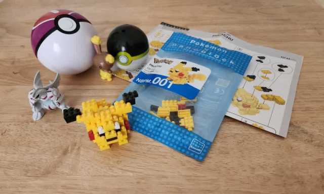Pokemon Pikachu Nanoblock, Poke Balls, Palkia and Buneary Figures ...