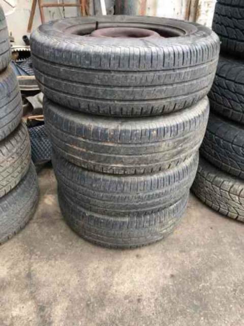 HOLDEN 15 INCH STEEL STOCK RIMS WITH GOOD 205/65/15 TYRES STOKIES 15X6 ...