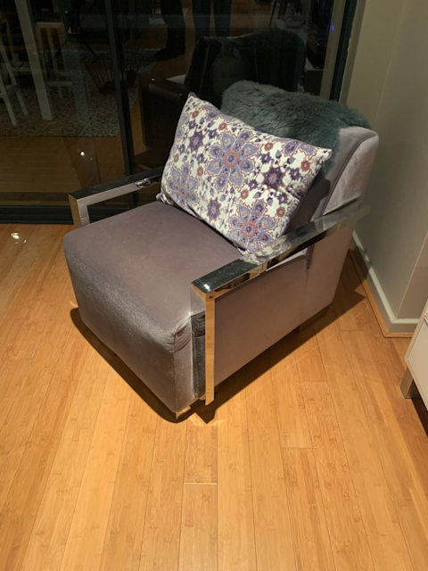 Velvet deep arm chair - Armchairs in Stirling WA | Gumtree Australia