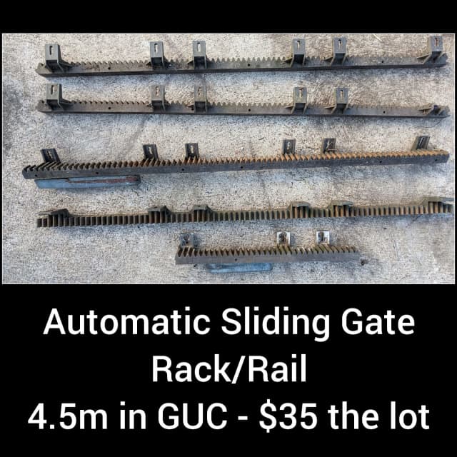 4m Sliding Gate Rack/Rail Steel, Nylon Coated | Building Materials ...