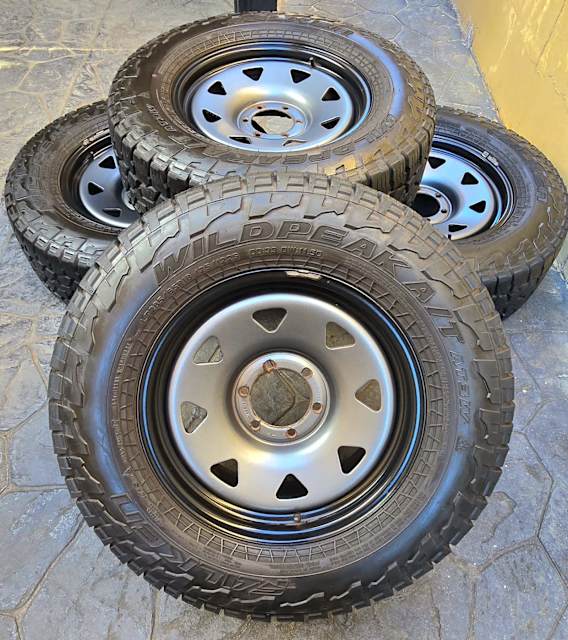 4 x Falken Wildpeak A/T Tyres & Dynamic Steel Rims | Wheels, Tyres ...