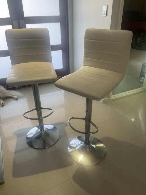 Bar Stools x 2 (White) - Stools & Bar stools in Carine WA | Gumtree ...