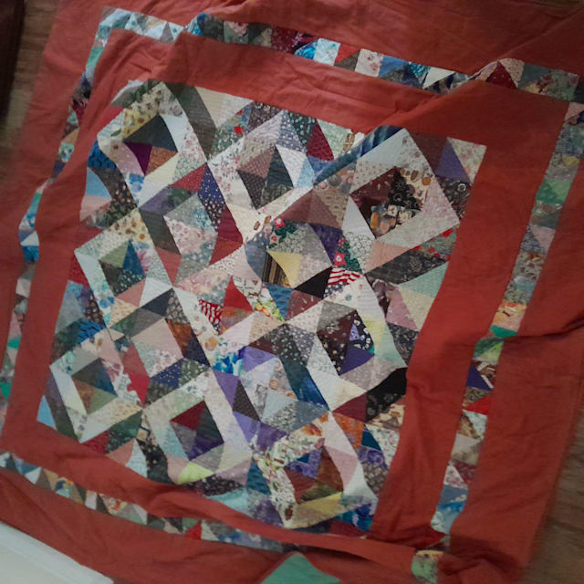 Patchwork Quilt Rust $100 - Manchester & Textiles in Wilson WA ...