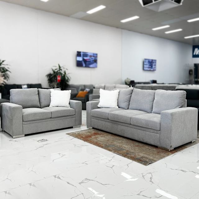 Modern Nixon Light And Dark Grey Sofa 2S $690, 3S $790, SET $1390 ...