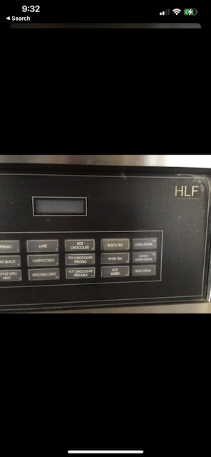 HLF COMMERCIAL automatic coffee machine VAN aroma 5500 rrp$7000 ...