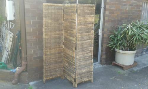 Large cane free standing privacy screen $170 | Other Home & Garden ...