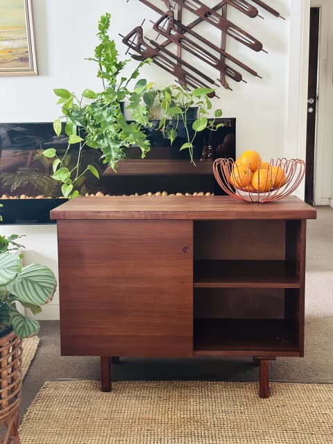 Mid century Vintage sideboard cabinet vinyl storage | Buffets & Side ...