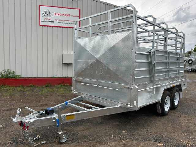 12x6 LIVESTOCK/ CATTLE TRAILER ATM 3500KG WITH SIDE RAILS AND RAMPS ...