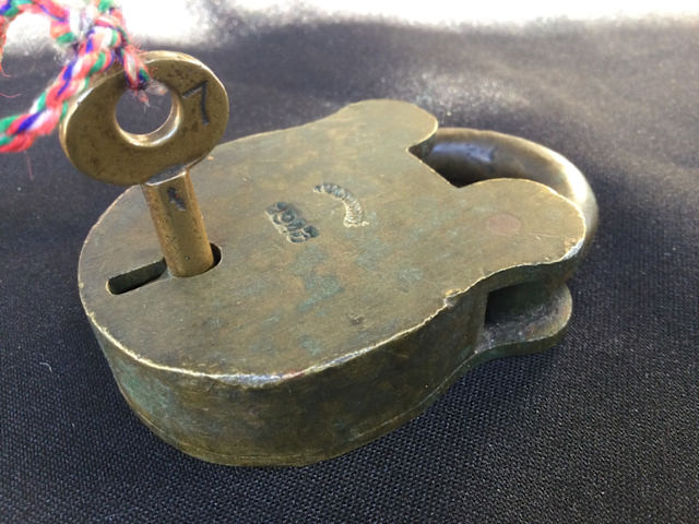 1943 Jail lock. Jackson four lever padlock with key - Antiques in East ...