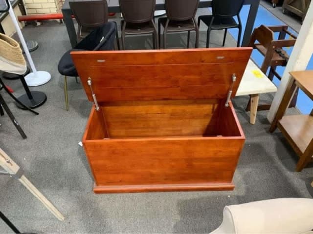 New Toy box trunk storage box timber wood bedroom storage furniture ...