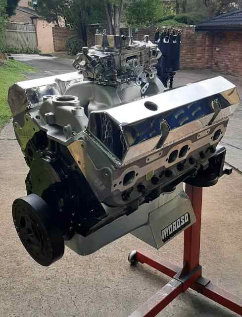 SBC 383 complete engine all USA brands 520HP Chev 55 6 7 HQ LH LJ ...