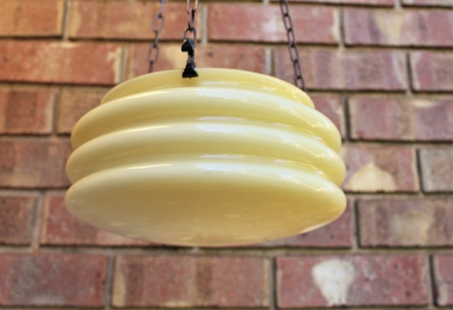 Vintage Cream Hanging suspension Chain Light - Ceiling Lights in Golden ...