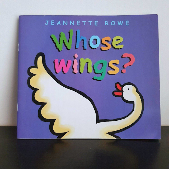 VGC Jeannette Rowe Whose Wings Lift the flap picture paperback book ...