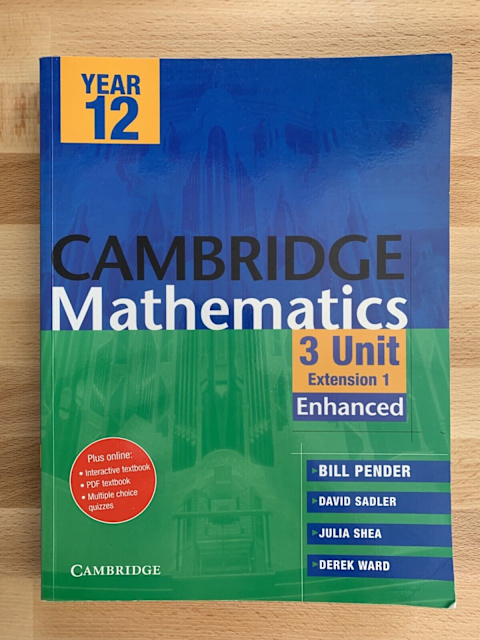 Cambridge Mathematics 3 Unit Extension 1 Enhanced Textbook | Textbooks ...