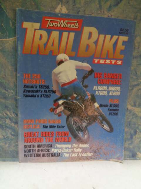 TWO WHEELS MAGAZINE TRAIL BIKE TS250X DR 600 XT600 XL600 XL350 DT 200 ...