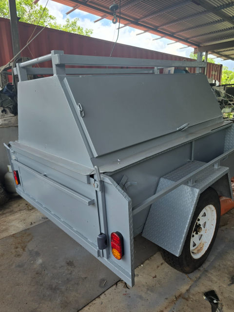 Heavy duty checker plate steel trailer | Trailers | Gumtree Australia ...