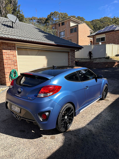 2016 Hyundai Veloster FS4 Series II SR Turbo Matte Blue 6 Speed Manual ...