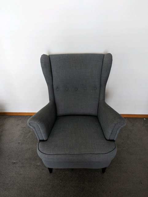 STRANDMON Wing chair, Nordvalla dark grey - Armchairs in Keilor VIC ...