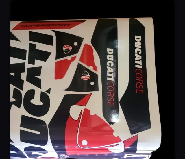 DUCATI CORSE SUPERSPORT 939 COMPLETE FAIRING GRAPHIC DECALS KIT ...