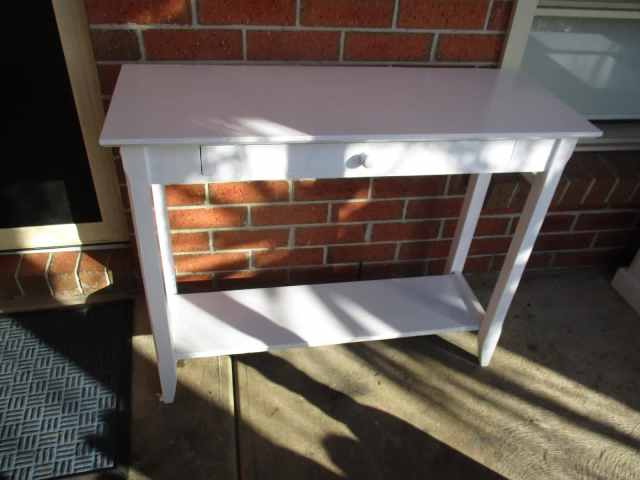 French Provincial White Timber Hall Display Table Cabinet - Buffets ...