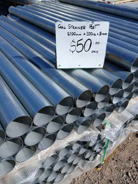 Galvanised Strainer Post 2.1m x 100nb (3mm) - Building Materials in ...