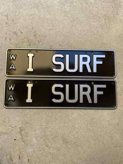 Plates- WA personalised number plates. - Surfing in Greenwood WA ...