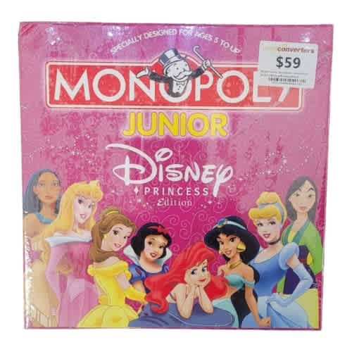 BOARD GAME - Monopoly Monopoly Junior Disney Princess Edition Pink ...