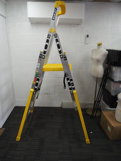 Bailey 3-6 Step 3.71m Aluminium Adjustable Platform Ladder Carlingford ...
