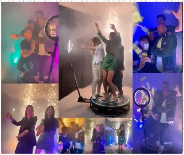 360 video booth hire corporate events birthday party office party ...