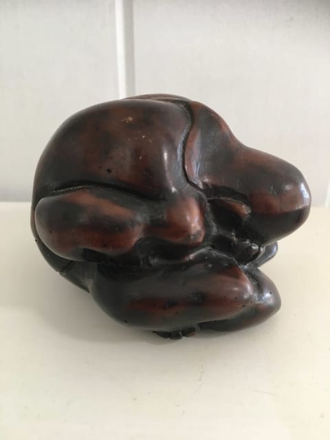 Hand crafted heavy wood Yogi man looking inward | Collectables ...