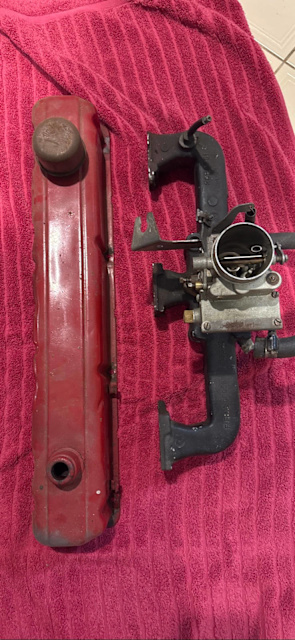 Holden red motor 179 manifold, carb and cover | Engine, Engine Parts ...