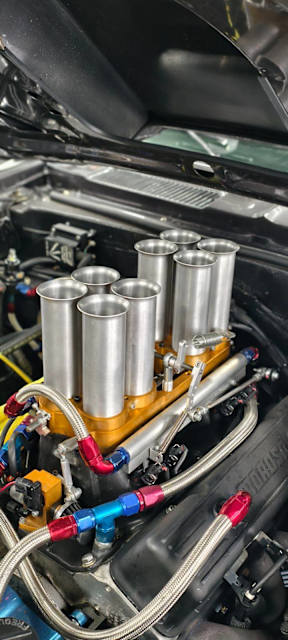 Small Block Chevy EFI Kit McGee Racing 8 Stack ITBs | Engine, Engine ...