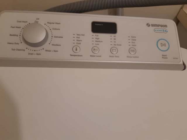SIMPSON 5.5KG TOP LOAD WASHING MACHINE - Washing Machines & Dryers in ...