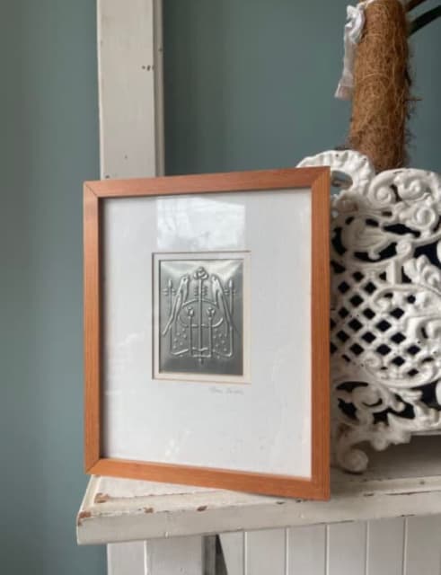 . Repousse Pewter Panels* LOVE BIRDS By Linda Kerr* Wall Art - Art in ...