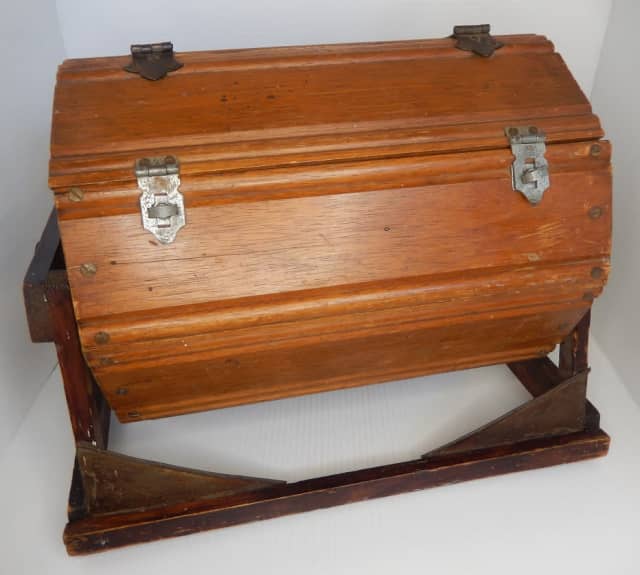 UNIQUE Vintage 20th Century raffle barrel Shedwork RARE - Collectables ...