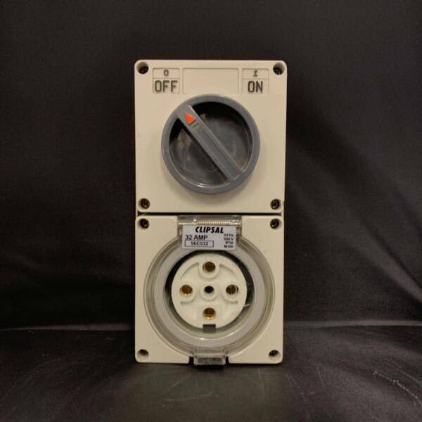 Clipsal 3 Phase 32 Amp 5 Pin – 56C532 Switch Socket | Building ...