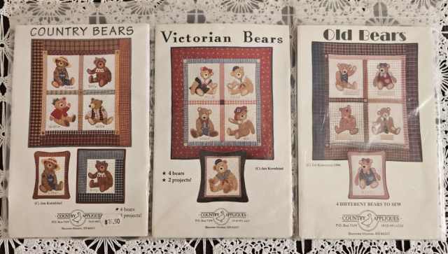 BEAR QUILT KIT using patterns featuring VICTORIAN, OLD & COUNTRY BEARS ...