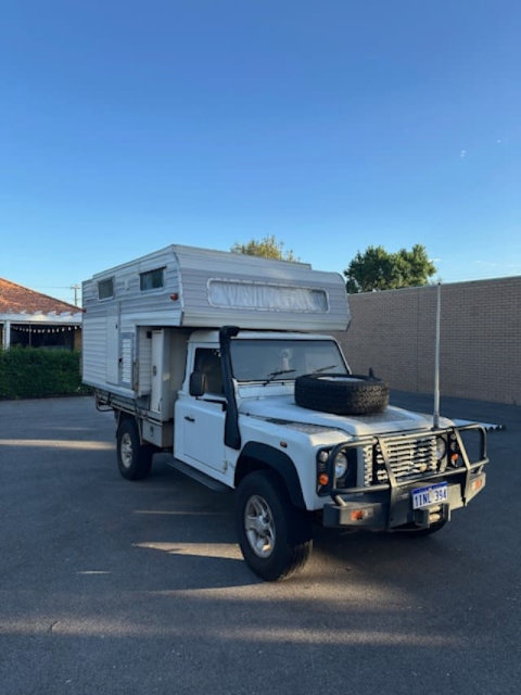 Land Rover Defender Ute and Slide On Camper | Campervans & Motorhomes ...