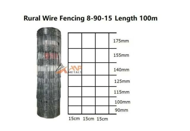 100m Hinge-Joint 8-90-15 Rural Fencing Wire 900mm High - $175/each - Building Materials in ...