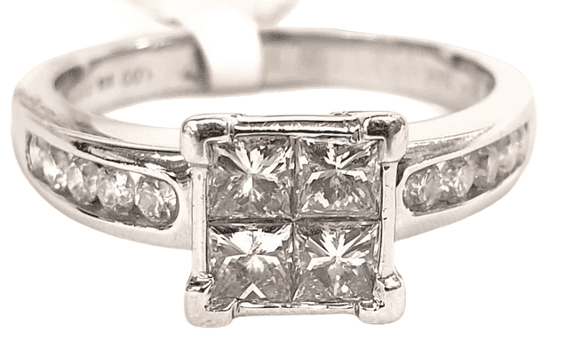 18CT WHITE GOLD DIAMOND RING SIZE Q | Women's Jewellery | Gumtree ...