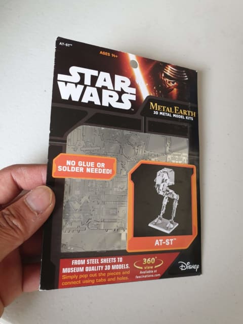 Star Wars Metal Earth 3D Metal Model Kit - AT-ST NO GLUE NEEDED very D ...