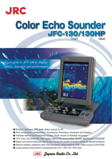 JRC JFC-130HP 3Kw 200/50KHz Deep-Drop Package - ONLY $6995. | Boat ...