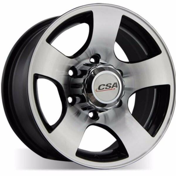 CSA MAGNUM II ALLOY WHEELS 15X7 MACHINED BLACK 6/139.7 | Wheels, Tyres ...