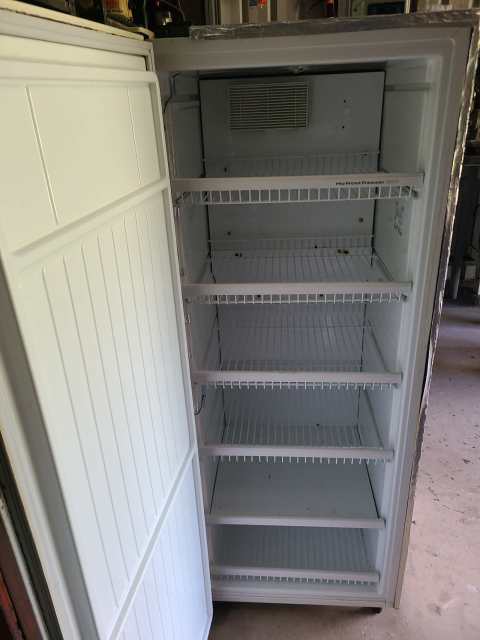 Old style freezer , quality insulation attached . Electroniv controls ...