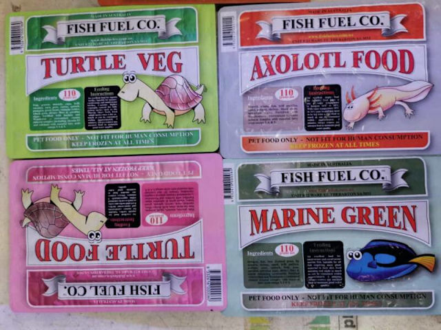 Fish Fuel frozen food Marine Green,Turtle Food,Axolotl Food | Pet ...