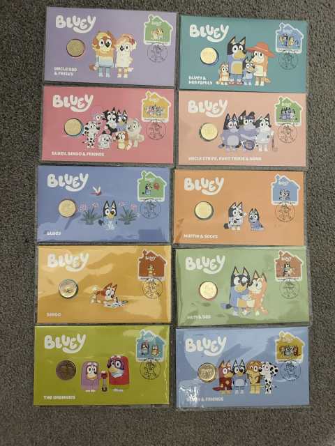 2024 Bluey Full Set Of 10 PNC $1 Privy Limited To 6000 - Collectables ...